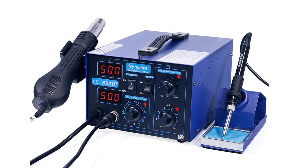 Sunline 852D+ Brushless Sıcak Hava ve Lehimleme İstasyonu | www.elcelektromarket.com